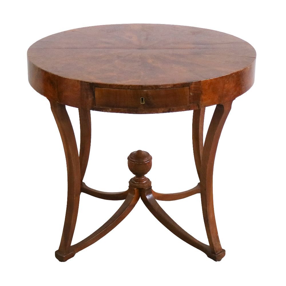 Circular table with two drawers – 19th century • Online sales of ...