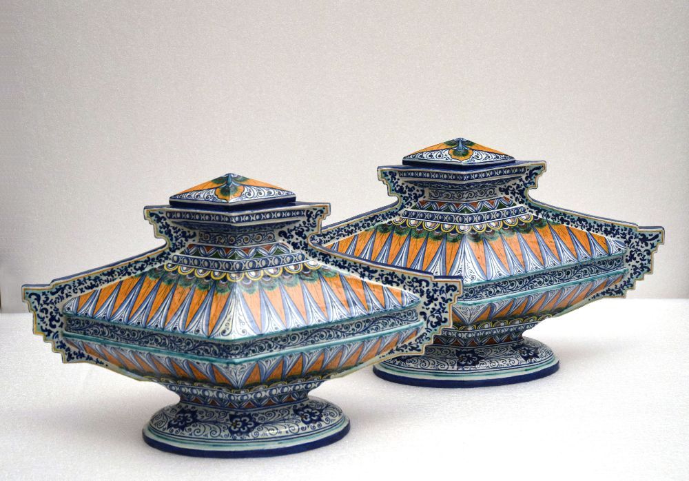 Paolo Zoli – Faenza large ceramic containers from the 20s with ...