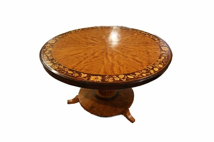 English table in birch and rosewood, 1800th century English Regency ...
