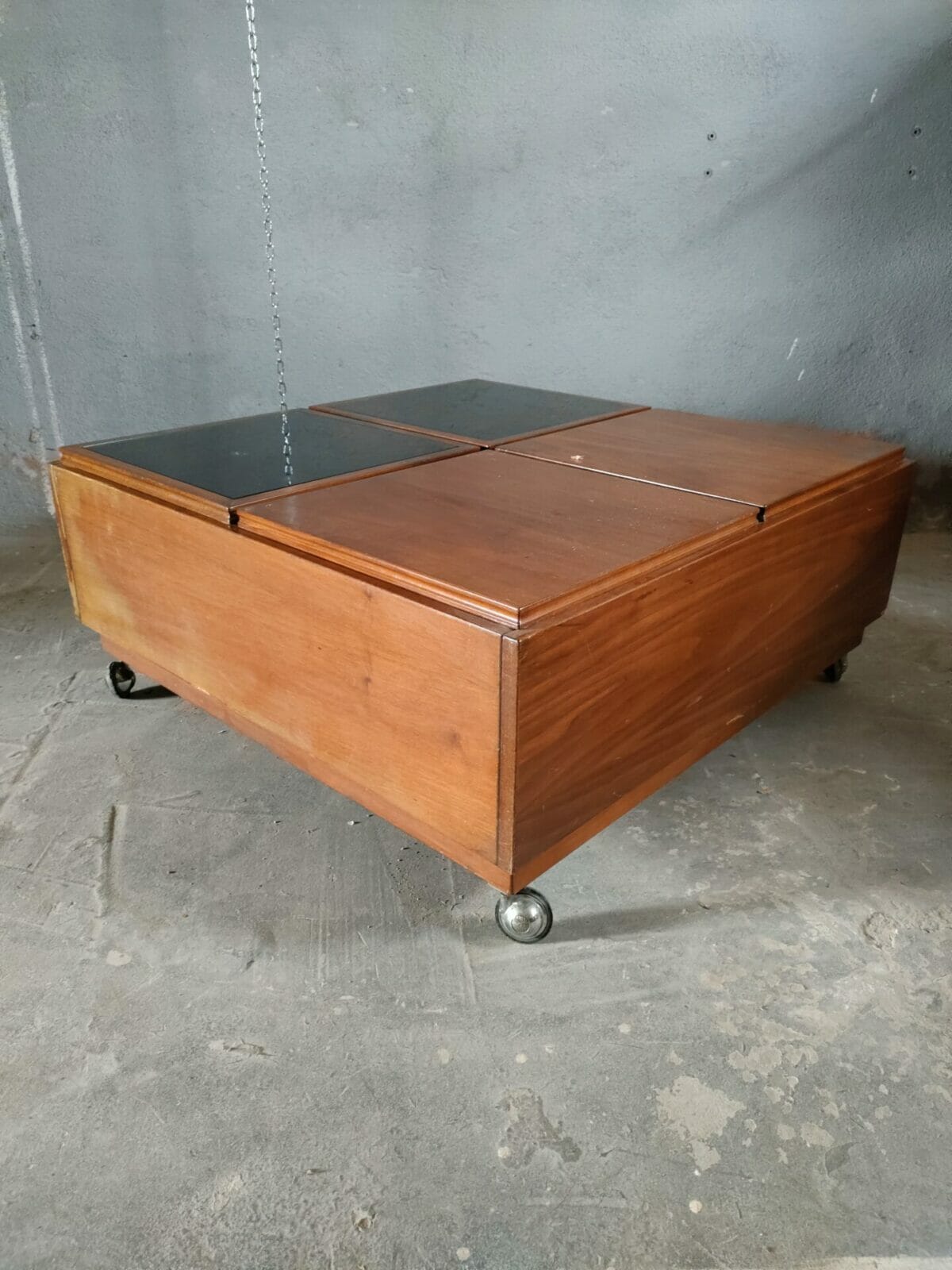 Tavolo salotto contenitore anni 60 • Vendita Online Antiquariato ...