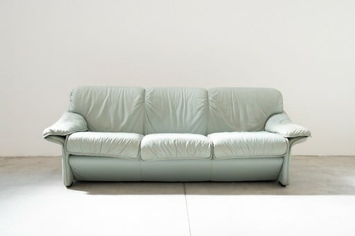 Salotto completo in finta pelle celeste FD SALOTTI • Vendita Online ...