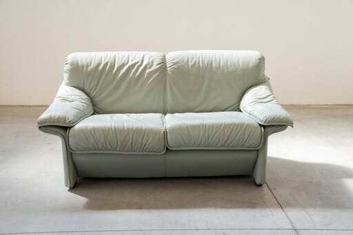 Salotto completo in finta pelle celeste FD SALOTTI • Vendita Online ...