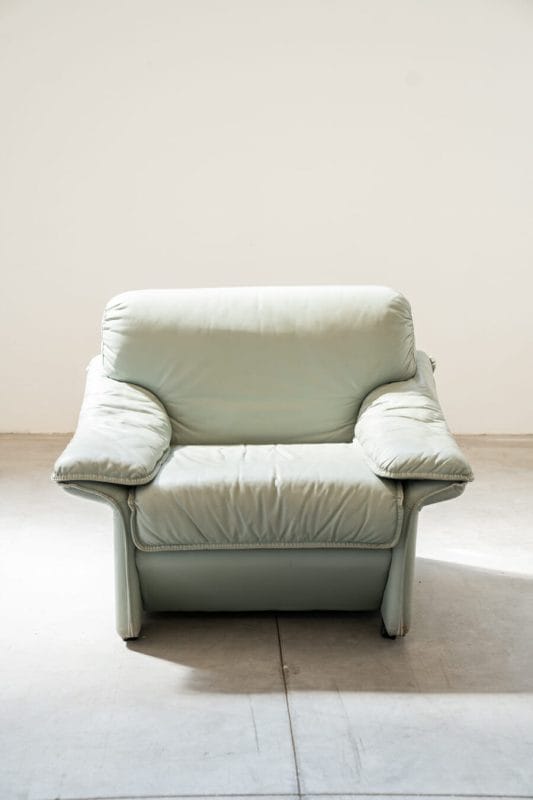 Salotto completo in finta pelle celeste FD SALOTTI • Vendita Online ...