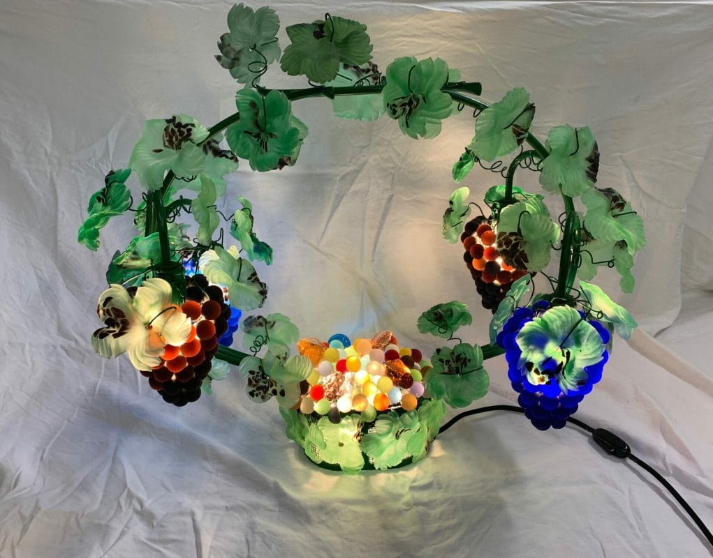 Murano single grape table lamp from the 1970s by Cesare Toso • Online ...