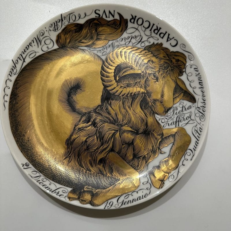 Fornasetti plate the astral influences capricorn - plate n.1 of the ...