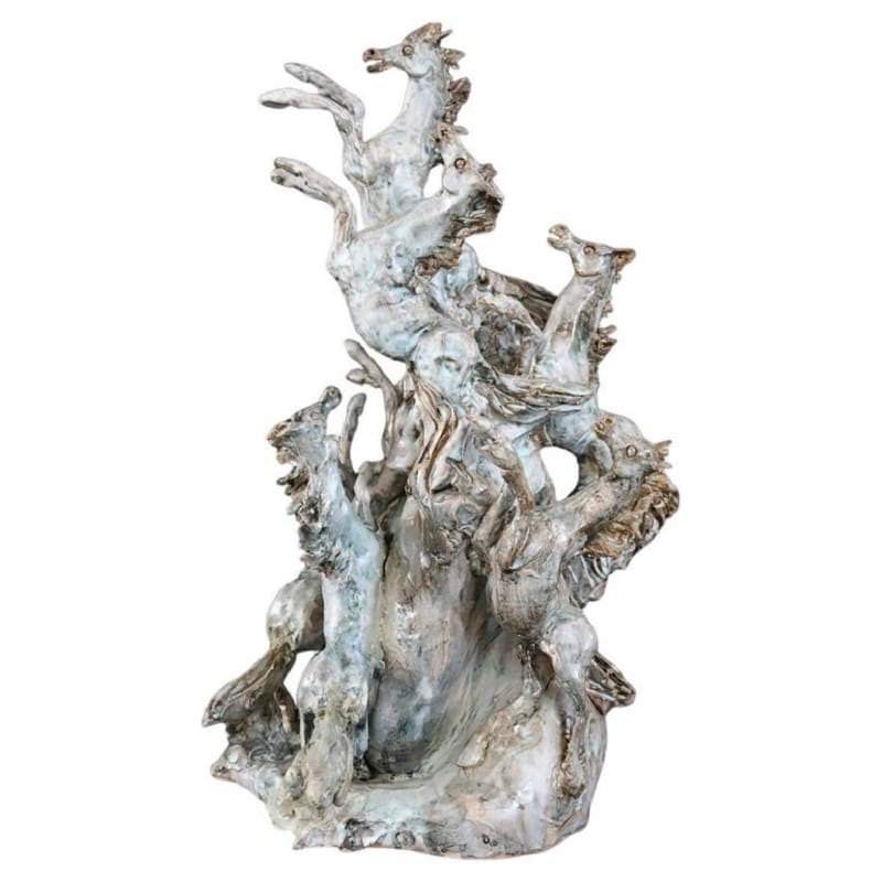 "Horses" ceramic by Carlo Morelli • Online Sale of Antiques, Modern Art ...